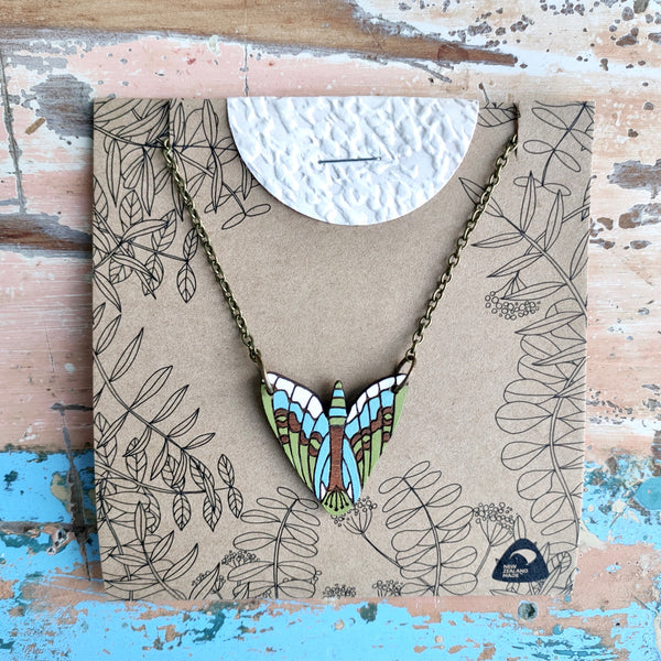 Puriri moth-necklace | NZ Made Rimu Necklace | Natty – natty