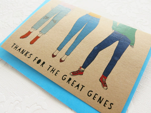 Thank You Card - Great Genes | NZ Greeting Cards | Natty – natty